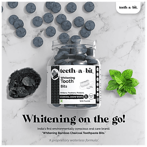 Buy teeth-a-bit Whitening Bits - Charcoal Snow White Online at Best ...