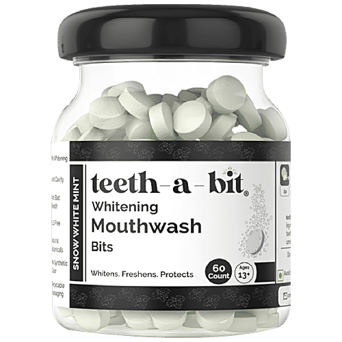 Buy teeth-a-bit Whitening Mouthwash Bits - Snow White Mint Online at ...