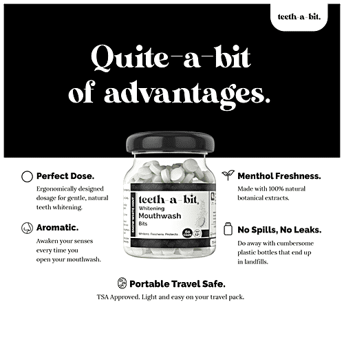 Buy teeth-a-bit Whitening Mouthwash Bits - Snow White Mint Online at ...