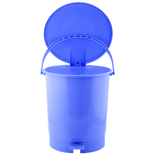 Buy Lapaz Pedal Dustbin - Light Blue, High Quality Plastic, Sturdy ...