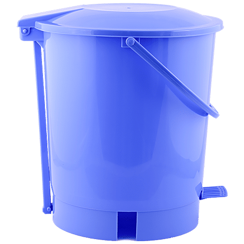 Buy Lapaz Pedal Dustbin - Light Blue, High Quality Plastic, Sturdy ...