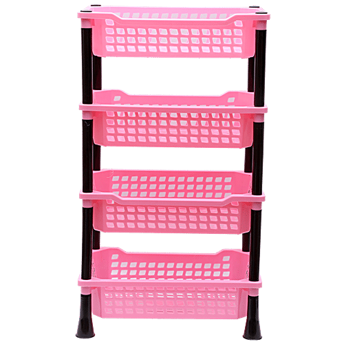 Buy Lapaz Rack Stack Kitchen Stand - 4 Tier, Pink, Multipurpose Use ...