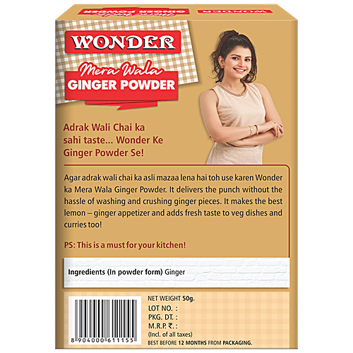 Buy Wonder Ginger Powder - No Preservatives & Artificial Flavours ...