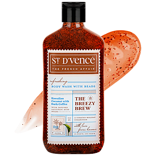 Buy ST. Dvence The Breezy Brew Body Wash With Beads - Controls Body ...