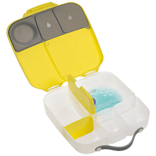 Buy BBOX Lunch Box - Lemon Sherbet Yellow Grey, Silicone, Leak-proof ...