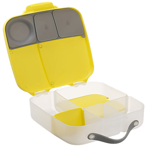 Buy BBOX Lunch Box - Lemon Sherbet Yellow Grey, Silicone, Leak-proof ...