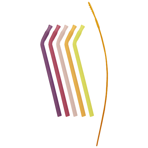 Buy Bbox Silicone Straw - Very Berry, Assorted Colour, Flexible ...