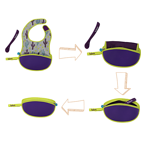 Buy BBOX Travel Bib & Flexible Soft Bite Spoon Set - Cactus Capers ...