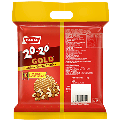 Buy Parle 20-20 Gold Cashew Almond Cookies Online at Best Price of Rs ...