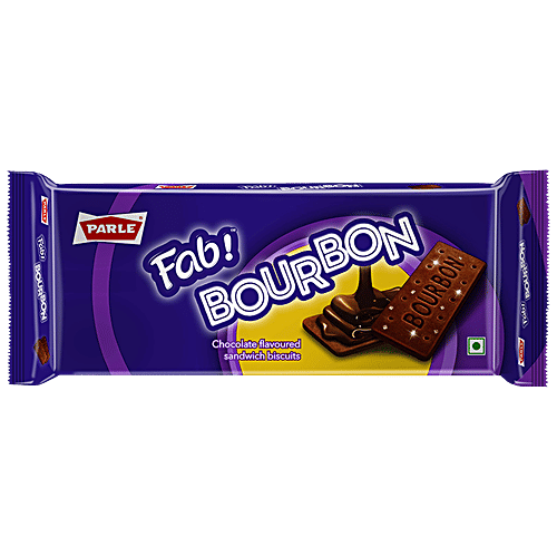 Buy Parle Fab Bourbon Cream Biscuits - Chocolate Online at Best Price ...