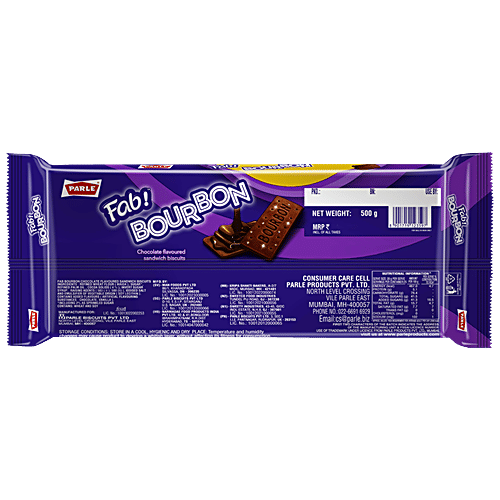 Buy Parle Fab Bourbon Cream Biscuits - Chocolate Online at Best Price ...