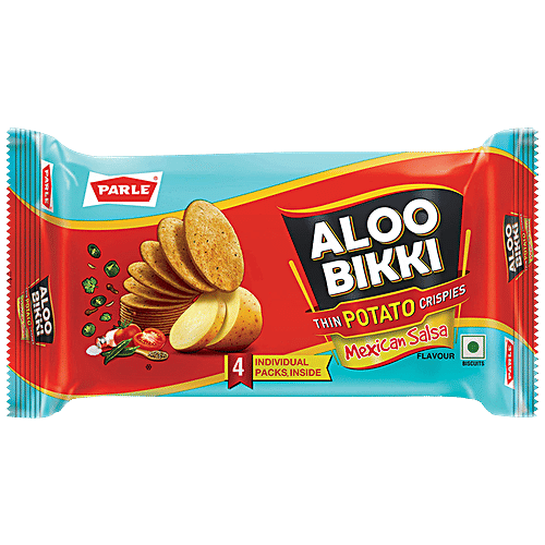 Buy Parle Aloo Bikki Thin Potato Crispies - Mexican Salsa Online at ...