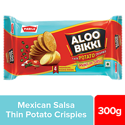 Buy Parle Aloo Bikki Thin Potato Crispies - Mexican Salsa Online at ...