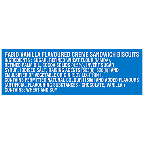 Buy Parle Fabio Vanilla Cream Biscuits Online at Best Price of Rs 100 ...