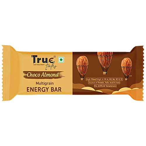 Buy True Tales Multigrain Energy Bar - Choco Almond, Source Of Iron ...
