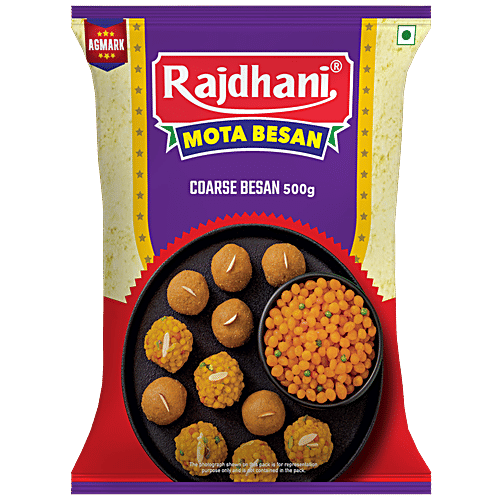 Buy Rajdhani Mota Besan - 100% Natural, Rich In Protein, Gluten Free ...