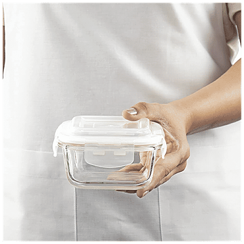 Buy Borosil Klip-N-Store Glass Storage Containers With Airtight Lids ...