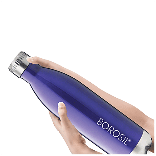 Buy Borosil Hydra Bolt Trans Stainless Steel Flask/Water Bottle ...