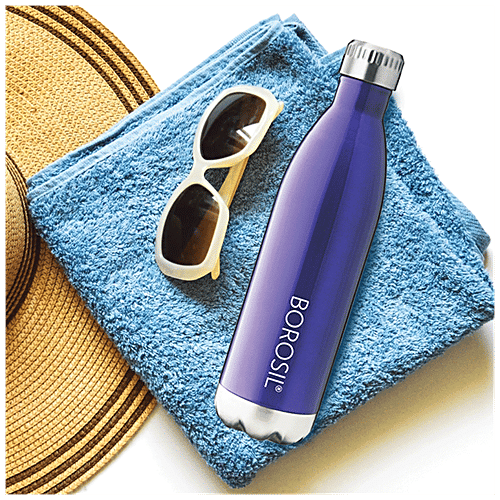 Buy Borosil Hydra Bolt Trans Stainless Steel Flask/Water Bottle ...