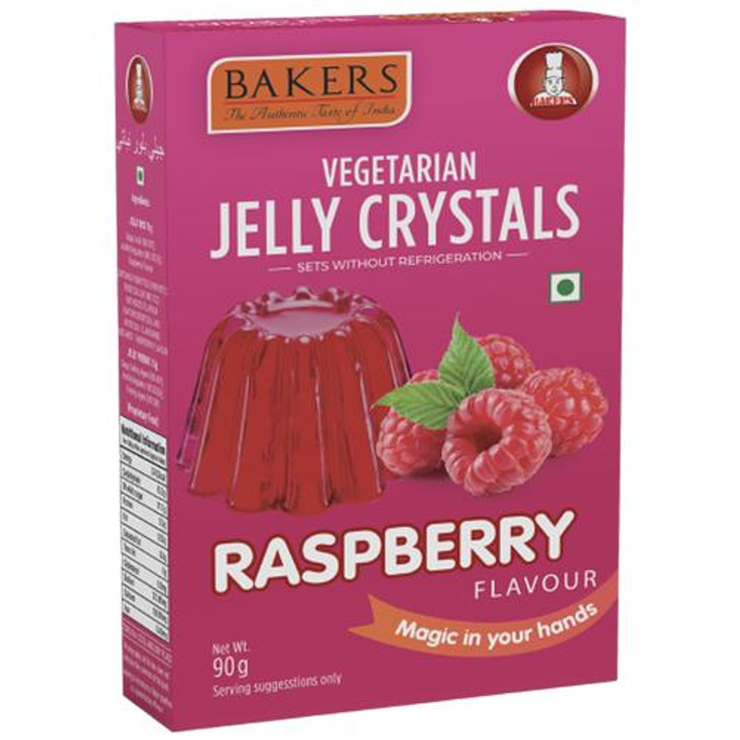 Buy BAKERS Vegetarian Jelly Crystals Raspberry - Sets Without ...