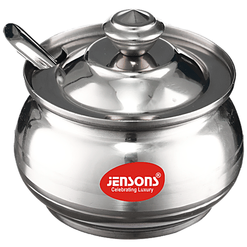 Buy Jensons Stainless Steel Ghee Pot With Spoon - For Home & Kitchen ...