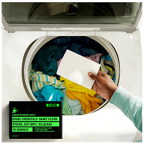 Buy BECO Plant-Based Laundry Detergent Sheets - Tough On Stains, For ...
