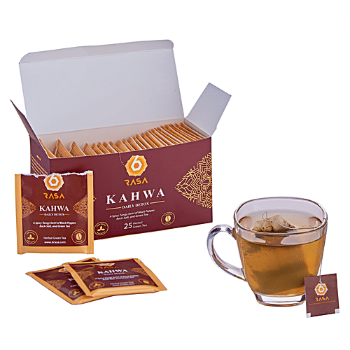 Buy 6rasa Kahwa Daily Detox Green Tea Bags - 100% Natural Online at ...