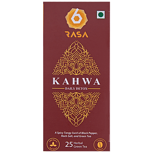 Buy 6rasa Kahwa Daily Detox Green Tea Bags - 100% Natural Online at ...