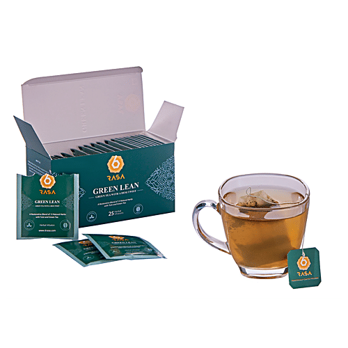 Buy 6rasa Green Lean Tea Bags - 100% Natural, 25 Herbal Infusions ...