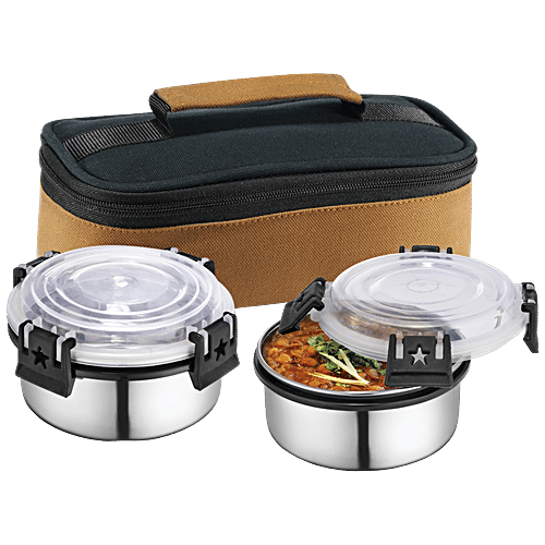 Buy Jensons Aqua Lunch Box With Bag - Leakproof & Detachable Click ...