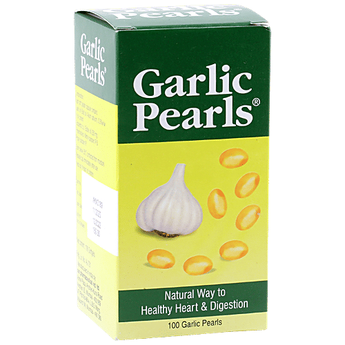Buy Garlic Pearls Softgels - Improves Digestion Online at Best Price of ...
