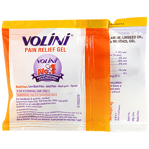 Buy Volini Pain Relief Gel - Gets Absorbed Easily Online at Best Price ...