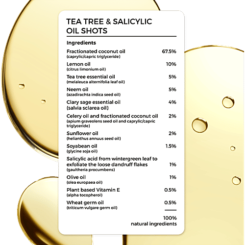 Buy Brillare Tea Tree & Salicylic Oil Shots For Dry, Itchy Scalp to ...