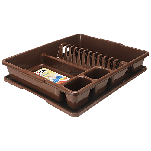 Buy Nayasa Monica Dlx Regular Kitchen Tray Utensil Drying Rack, Plate ...