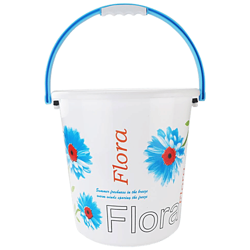 Buy Nayasa Boon Plastic Dlx Bucket With Handle No. 20 - Blue Online at ...