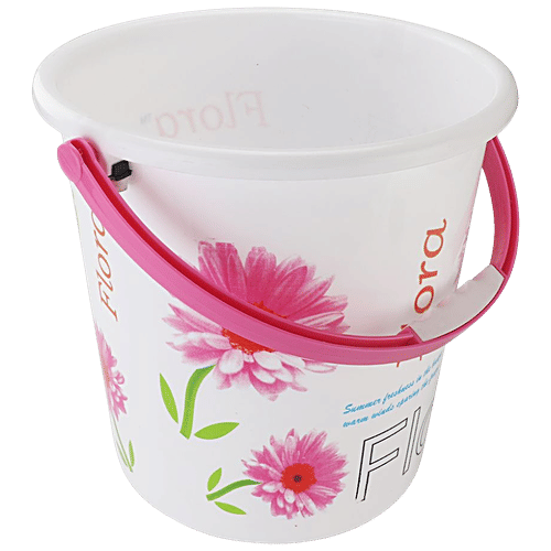 Buy Nayasa Boon Plastic Dlx Bucket With Handle No. 20 - Pink Online at ...