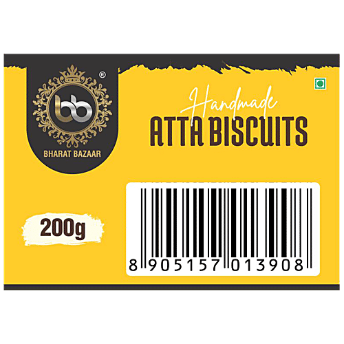 Buy Bharat Bazaar Atta Biscuits - Handmade Online at Best Price of Rs 88 - bigbasket