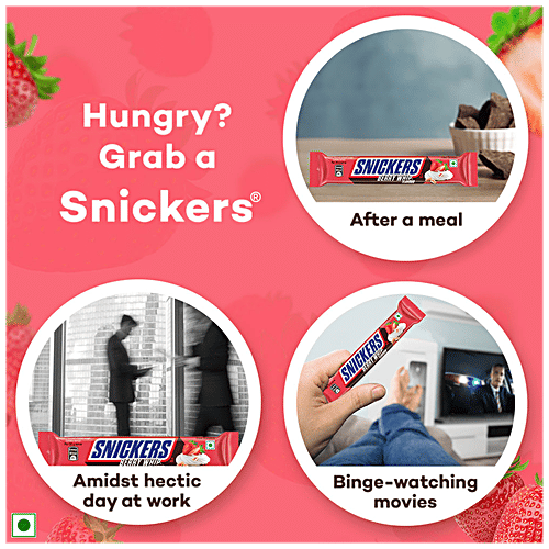 Buy Snickers Chocolate Bar - Berry Whip, Smooth & Creamy Texture Online ...
