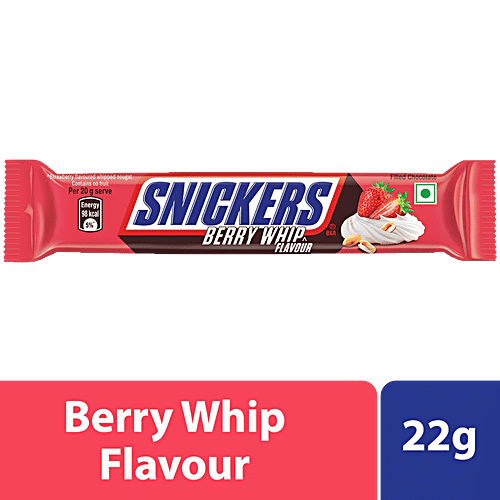 Buy Snickers Chocolate Bar - Berry Whip, Smooth & Creamy Texture Online ...