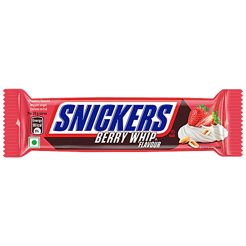 Buy Snickers Chocolate Bar - Berry Whip, Smooth & Creamy Texture Online ...