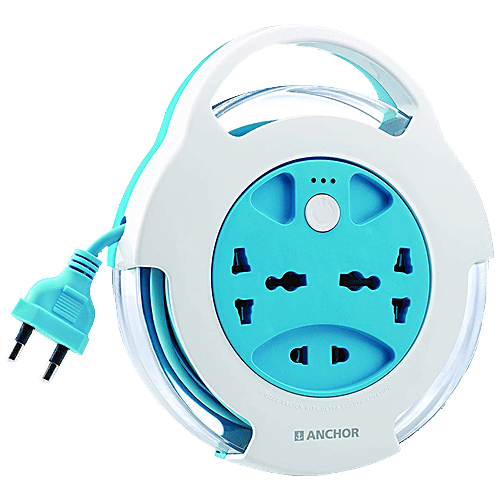Buy Anchor by Panasonic Flexi Cord - 6A, Plastic, 4 Mtr, Euro Socket ...