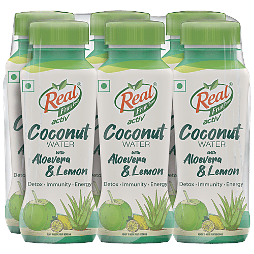 Buy Real Activ Coconut Water/Nariyal Pani - With Aloe Vera & Lemon ...