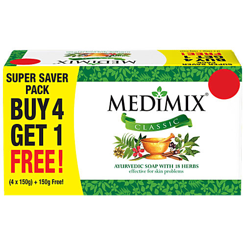 Buy Medimix Classic Ayurvedic Soap - With 18 Herbs, Effective For Skin ...