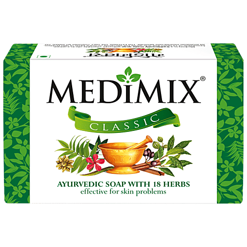 Buy Medimix Classic Ayurvedic Soap - With 18 Herbs, Effective For Skin ...