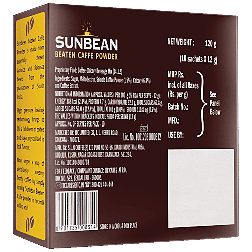 Buy Sunbean Beaten Caffe Powder - Creamy & Frothy Coffee In An Instant ...