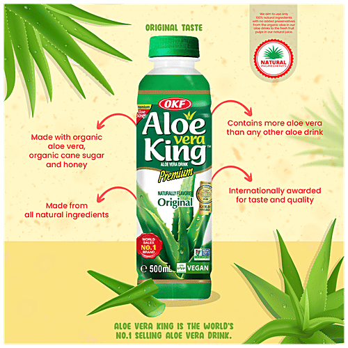 Buy OKF Aloe Vera King Drink - Original, Vegan Online at Best Price of ...