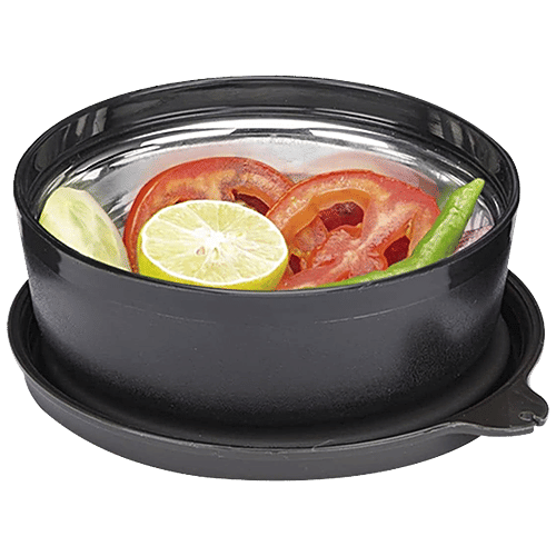 Buy Signoraware Monarch Premium Steel Container - Leak Proof, Black ...