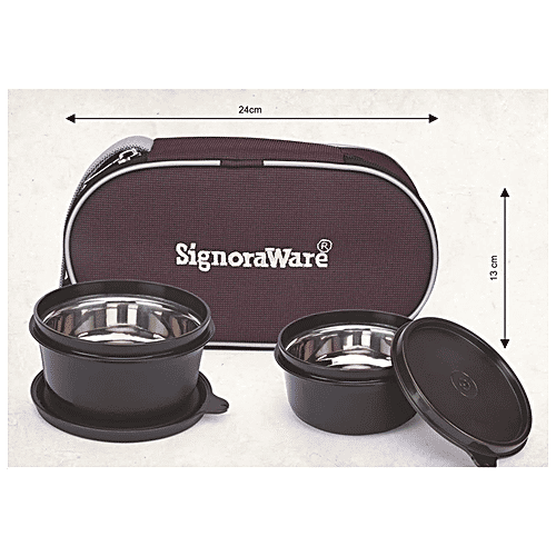Buy Signoraware Monarch Midday Microsafe Lunch Box With Bag - Leak ...