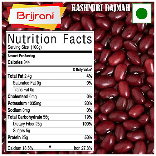 Brijrani Kashmiri Rajmah - 100% Pure, Premium Quality, No Added ...