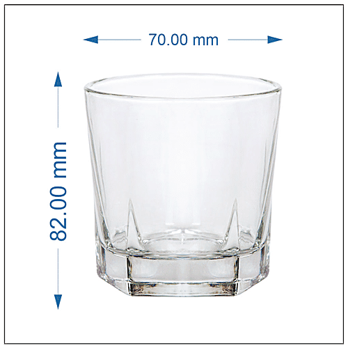 Buy Yera Glass Whisky Tumbler - Plain, Lightweight Online at Best Price ...